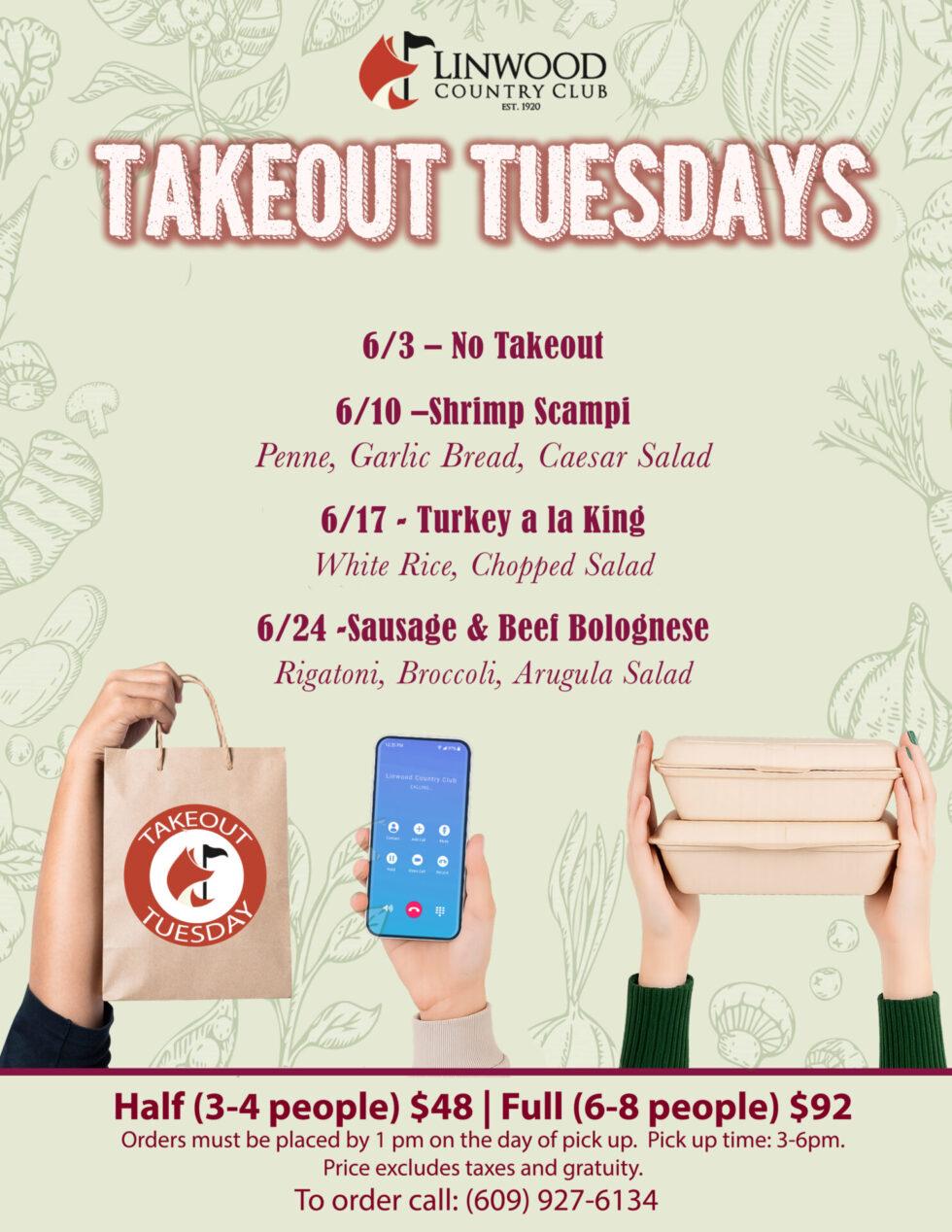 Takeout Tuesday - Linwood Country Club